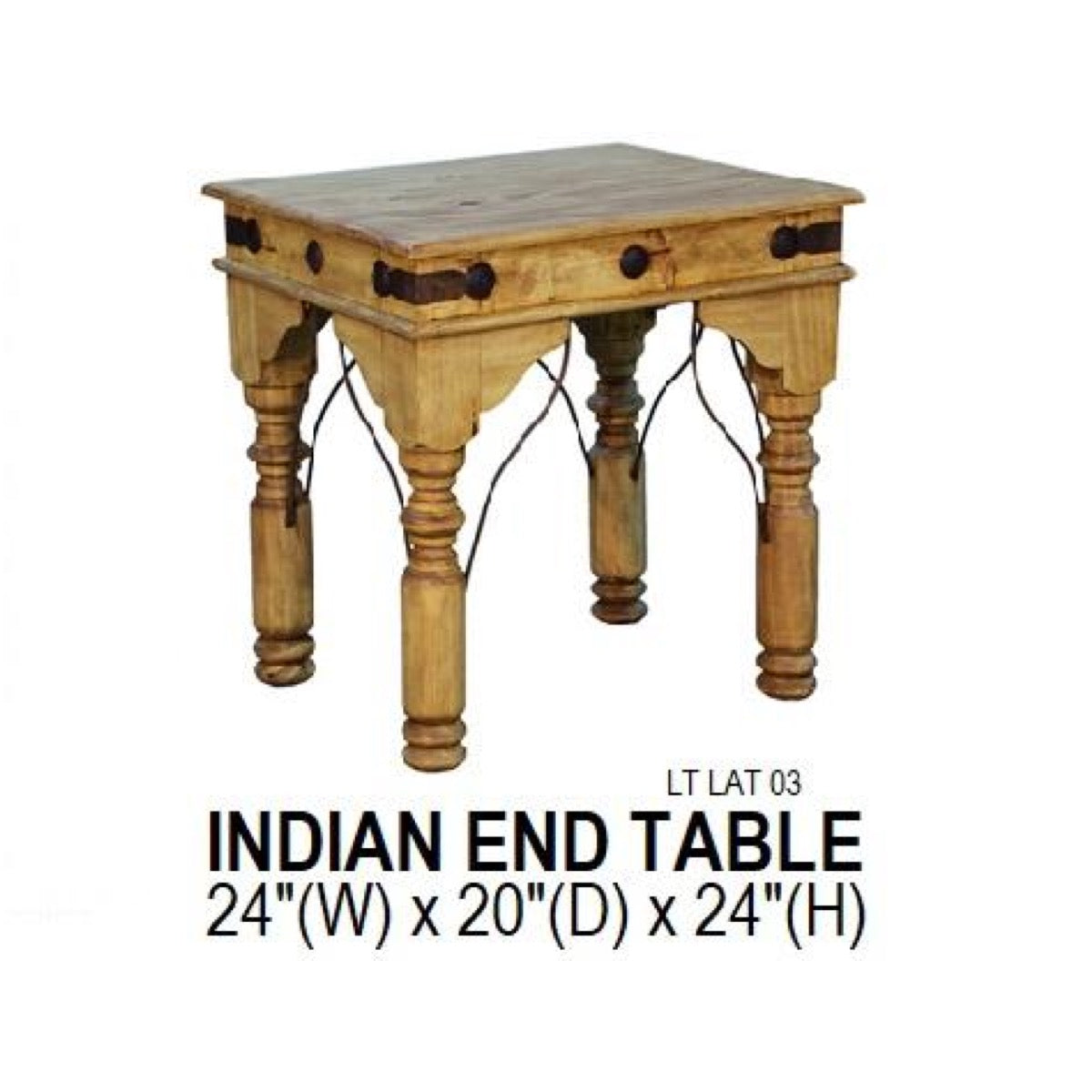 Indian End Table – Rustic Furniture Saving Place